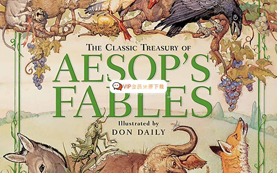英文版《伊索寓言Aesop’s Fables》30集标清视频带中英文字幕+动画+音频+PDF，百度网盘下载！-悟思学