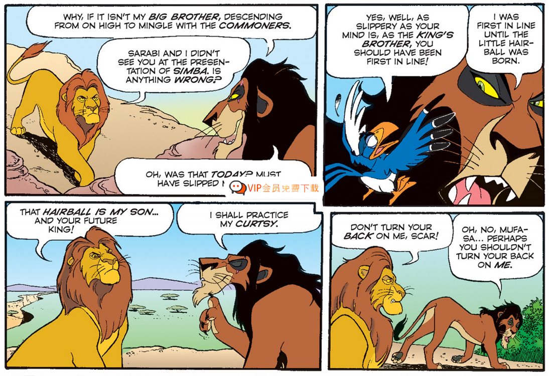 迪士尼动画英语绘本《狮子王The Lion King》英文版，PDF格式，百度网盘下载！-悟思学